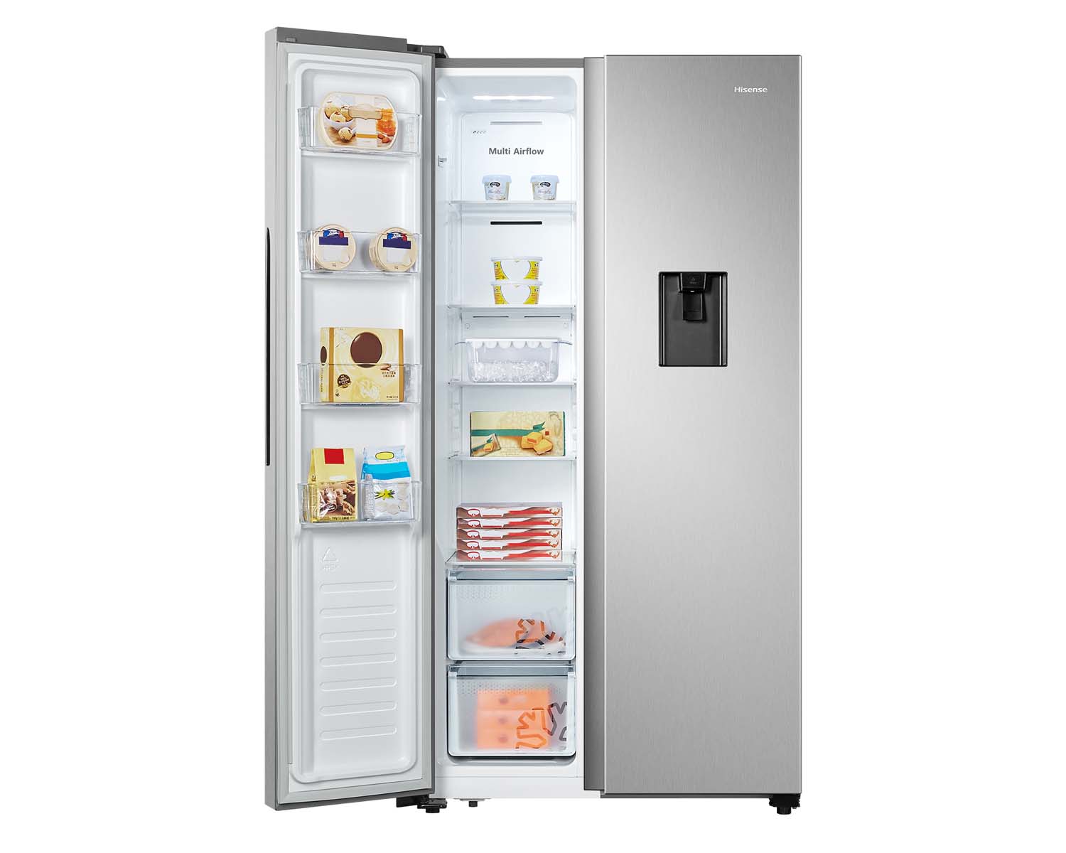 Nevecón Hisense Side by Side Inverter 519 Litros BCD-518W - Hisense