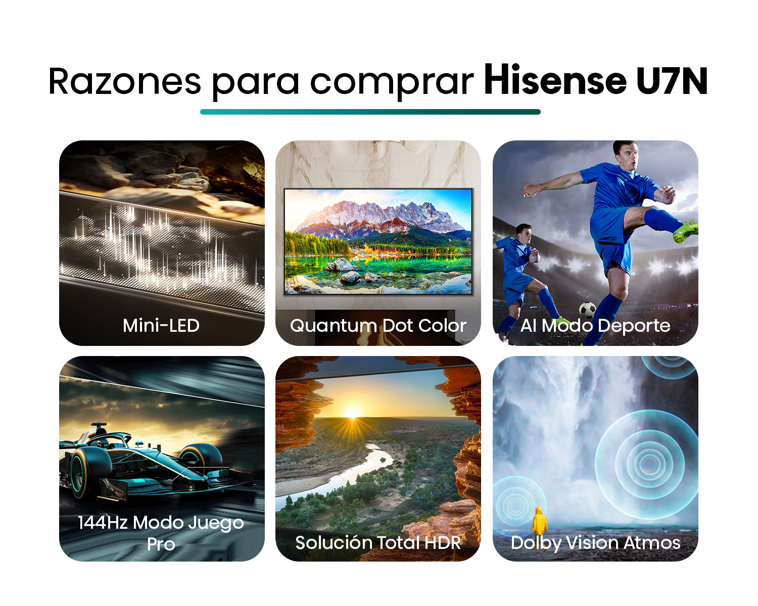 Televisor Hisense QLED 4K Q6N 50” - Hisense